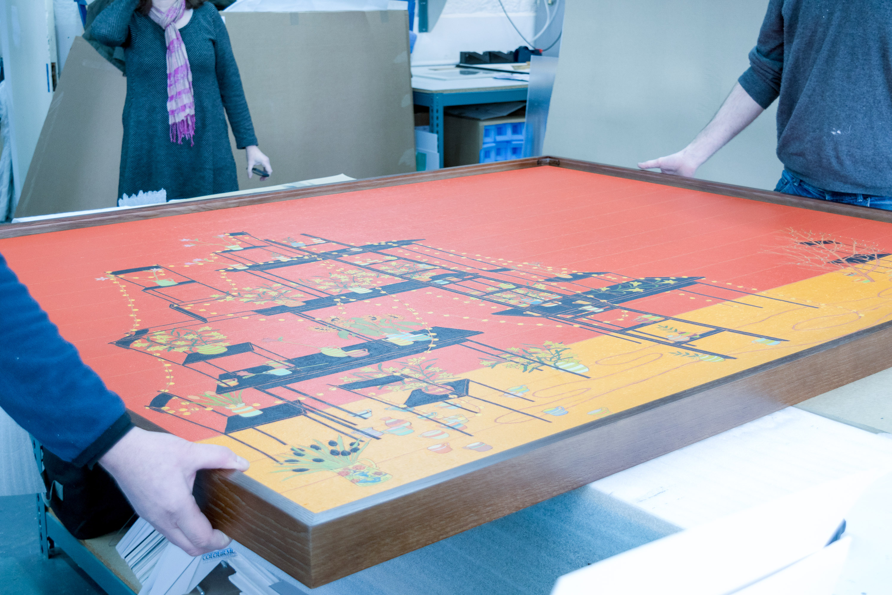 Floating Canvas Tray Frames In Any Size & Finish. / Harten Frameworks