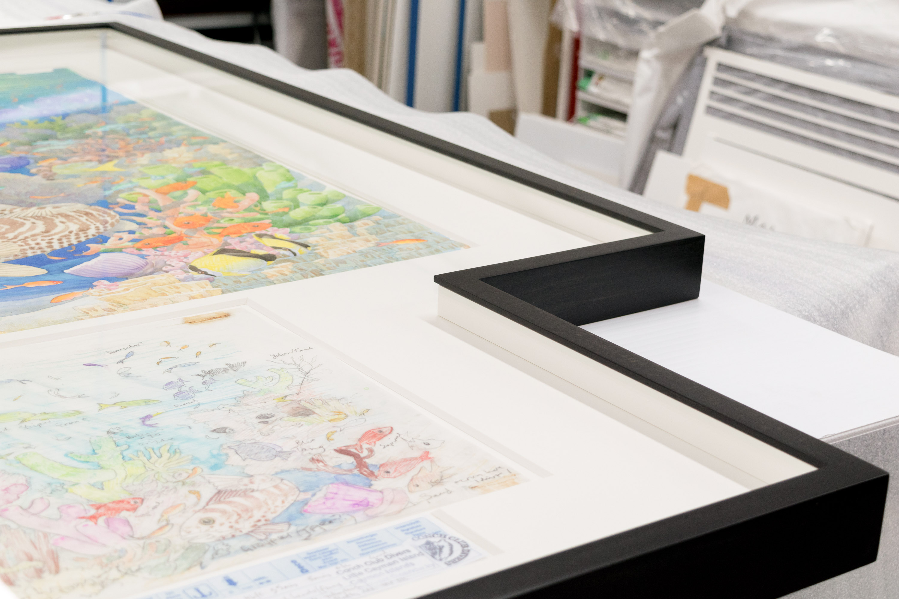 Custom Picture Frames For Special Artwork / Harten Frameworks