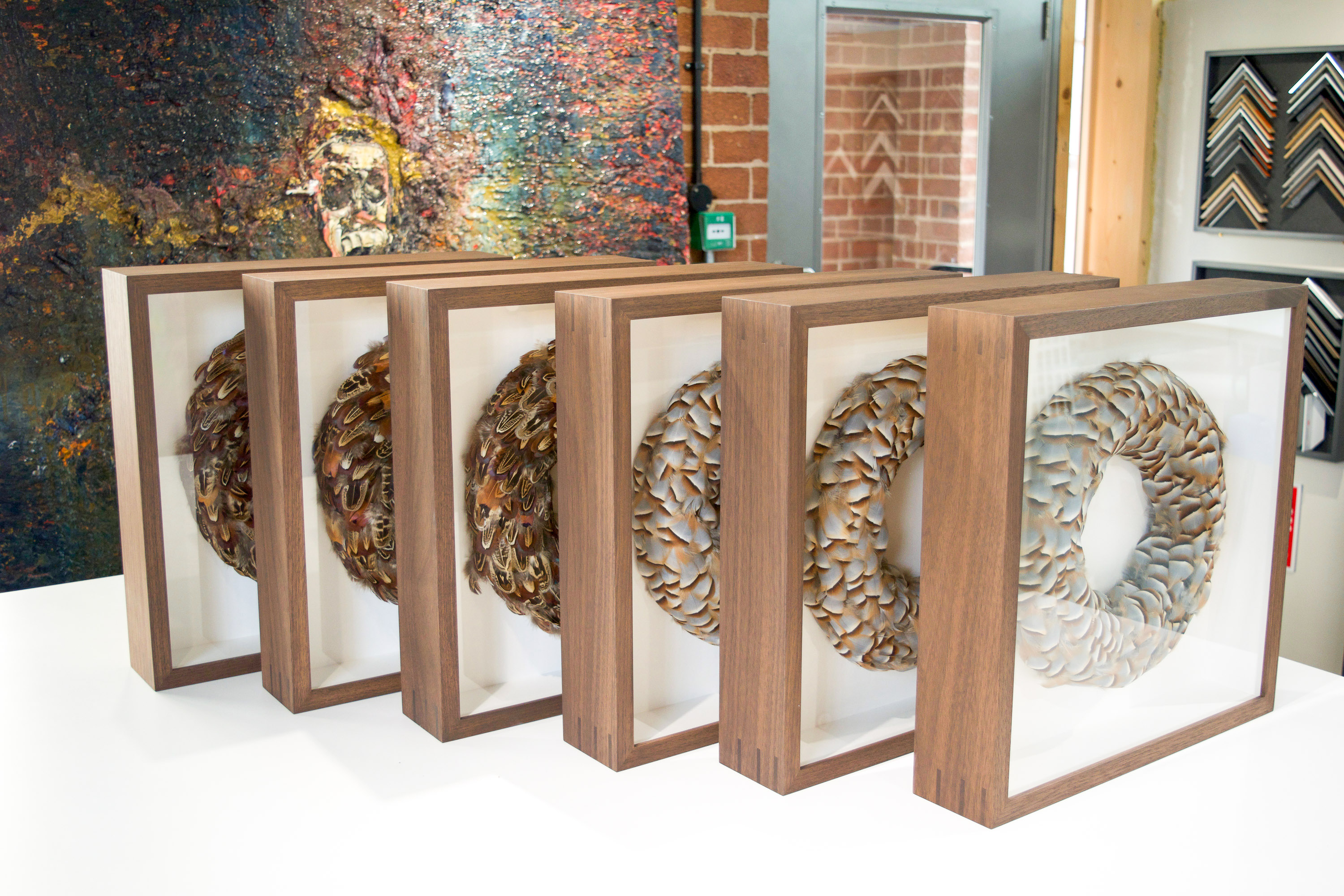 Custom box frames for artwork. / Harten Frameworks